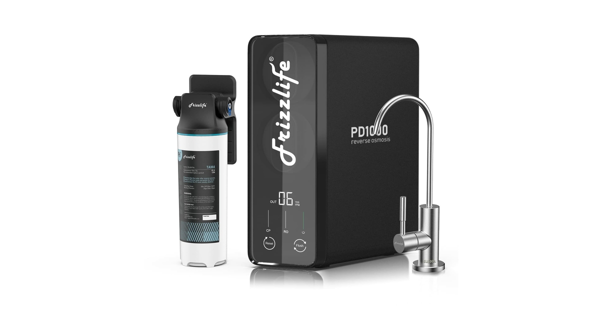 Frizzlife RO Reverse Osmosis Water Filtration System - 1000 GPD